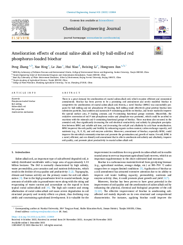 (PDF) Chemical Engineering Journal