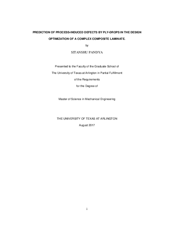 (PDF) Prediction of Process-Induced Defects by Ply-Drops in the Design ...