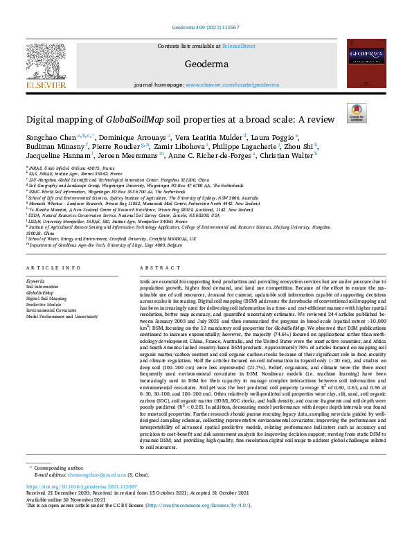 (PDF) Digital mapping of GlobalSoilMap soil properties at a broad scale ...