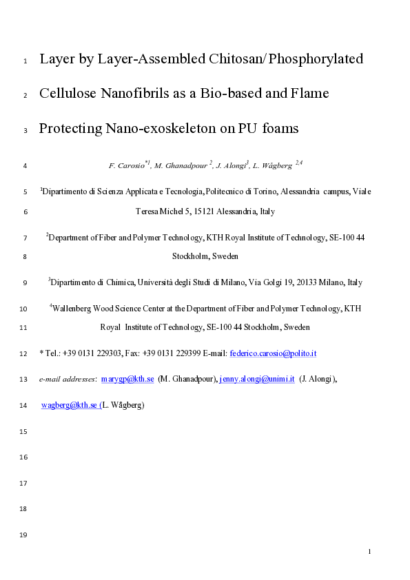 (PDF) Layer-by-layer-assembled chitosan/phosphorylated cellulose nanofibrils as a bio-based and ...
