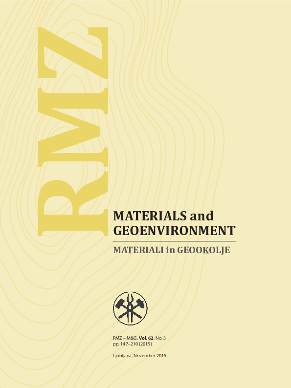 (PDF) RMZ - Materials and Geoenvironment RMZ - Materiali in geookolje