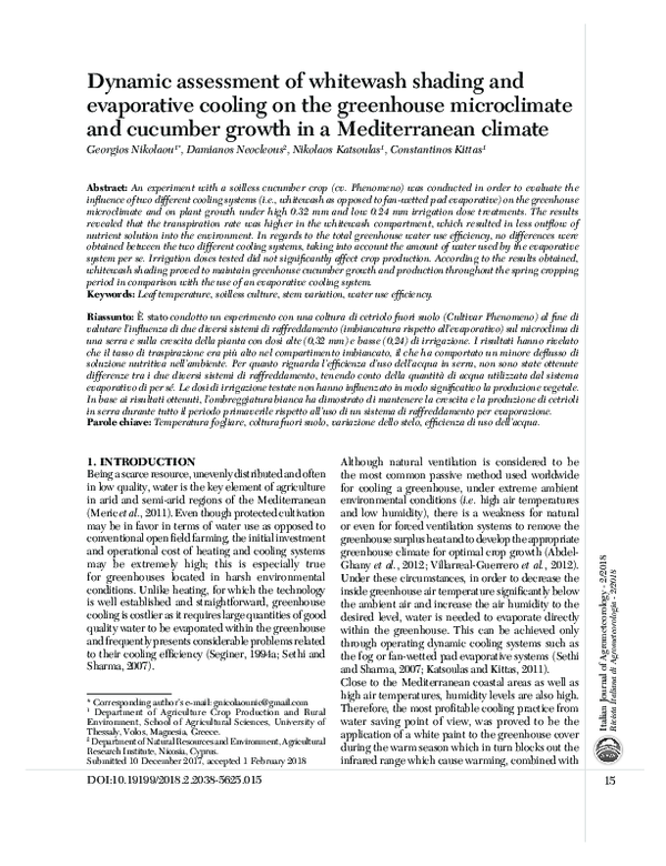(PDF) Dynamic assessment of whitewash shading and evaporative cooling ...