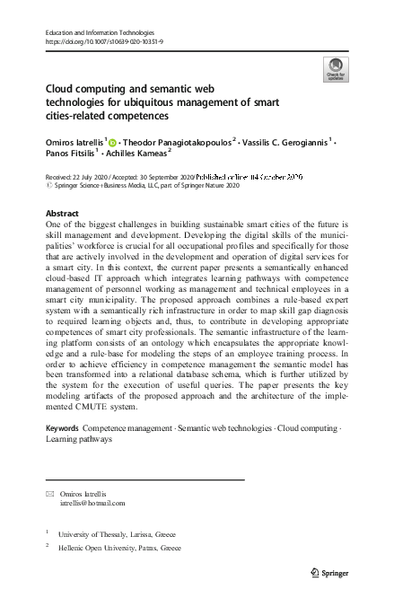 (PDF) Cloud computing and semantic web technologies for ubiquitous ...