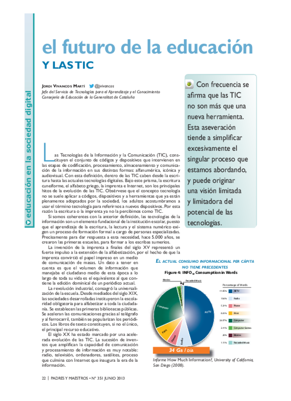 (PDF) El futuro de la educación y las TIC