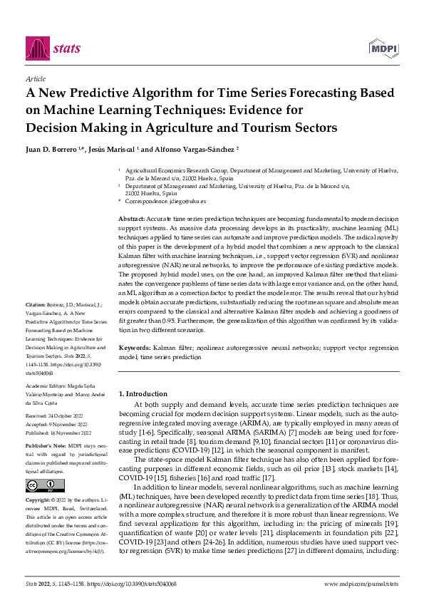 (PDF) A New Predictive Algorithm for Time Series Forecasting Based on ...