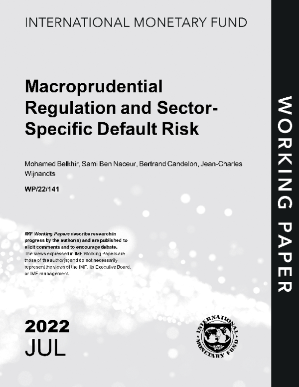 (PDF) Macroprudential Regulation and Sector-Specific Default Risk