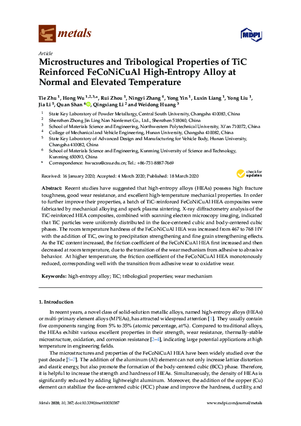 (PDF) Microstructures and tribological properties of CrN/ZrN nanoscale multilayer coatings