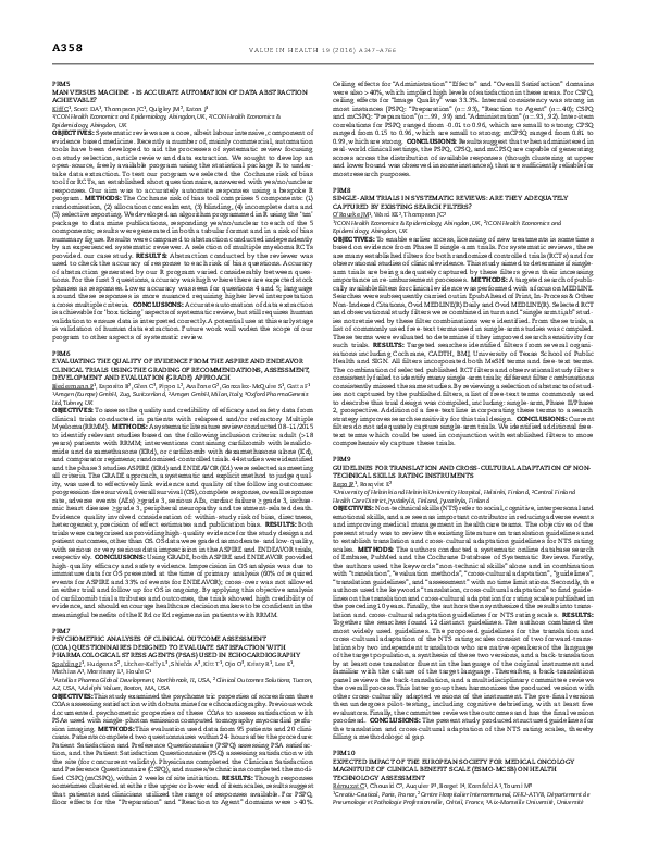 (PDF) Psychometric Analyses of Clinical Outcome Assessment (Coa ...