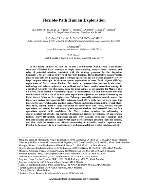 (PDF) Flexible-Path Human Exploration