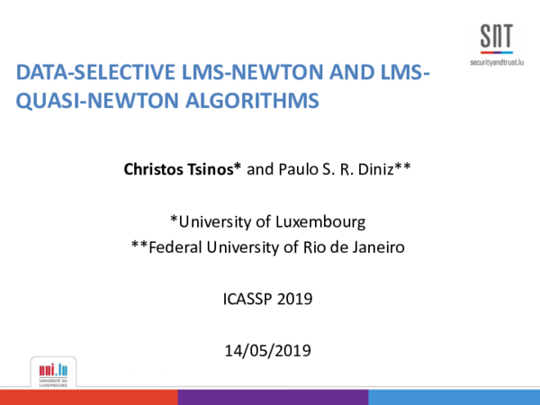 Pdf Data Selective Lms Newton And Lms Quasi Newton Algorithms