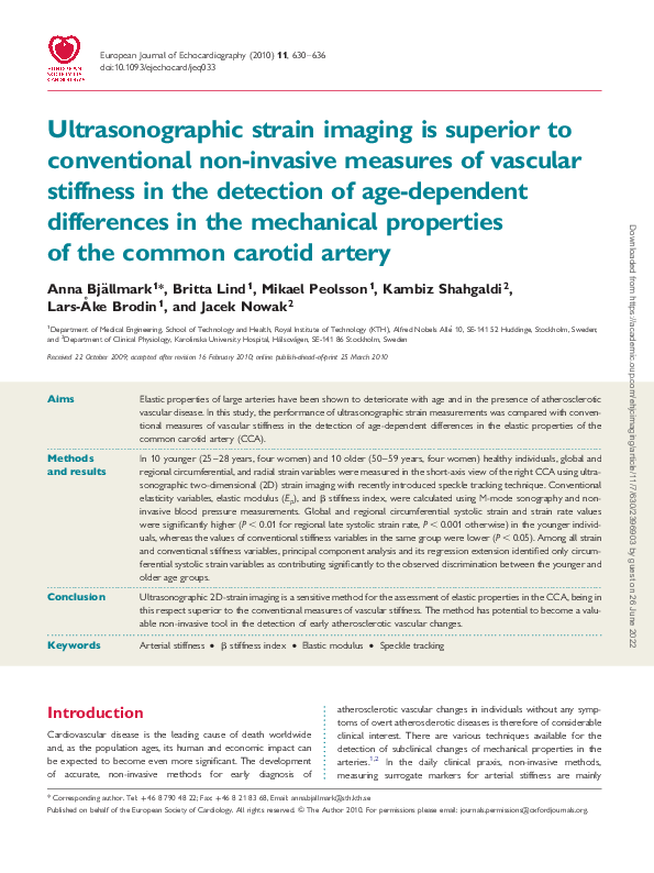 (PDF) Ultrasonographic strain imaging is superior to conventional non ...