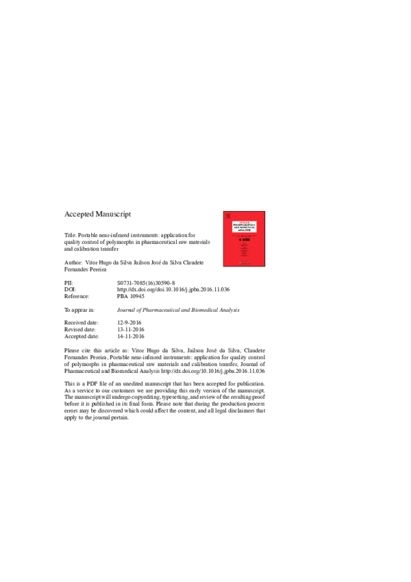 (PDF) Portable near-infrared instruments: Application for quality ...