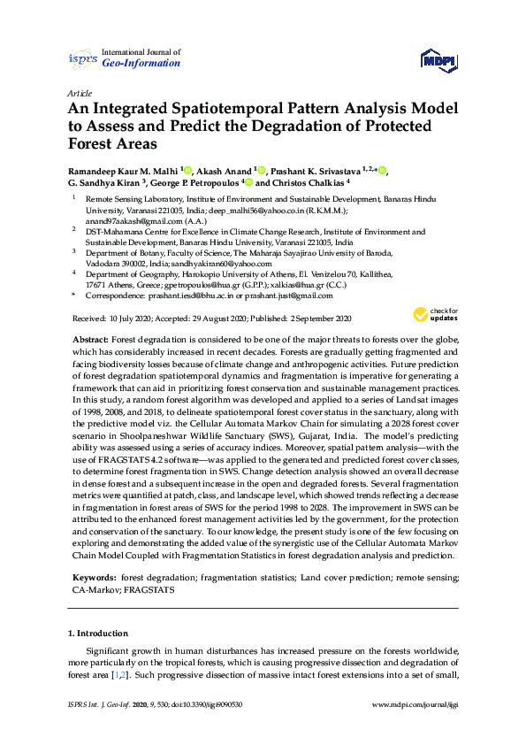 (PDF) An Integrated Spatiotemporal Pattern Analysis Model to Assess and ...