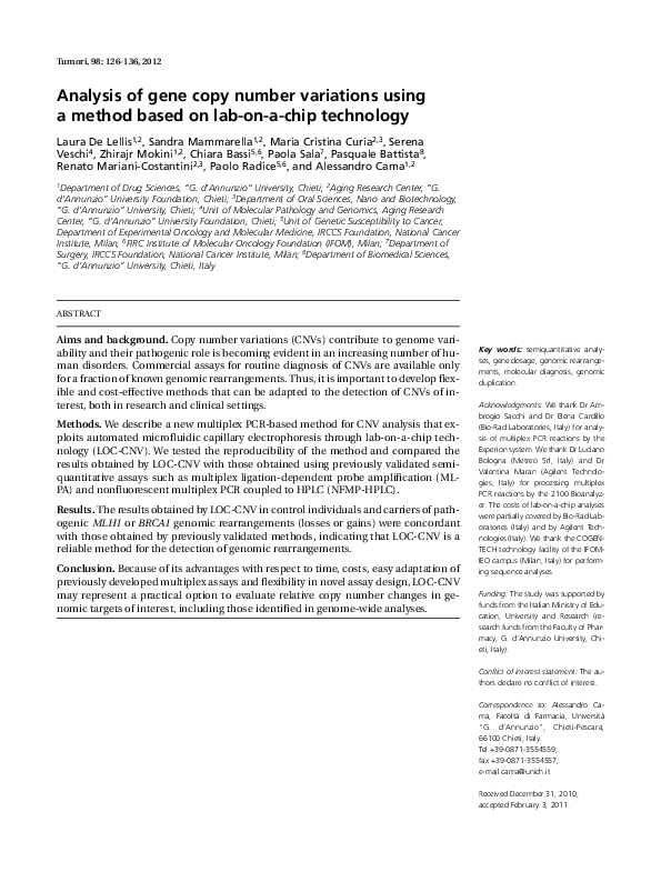 Pdf Analysis Of Gene Copy Number Variations Using A Method Based On