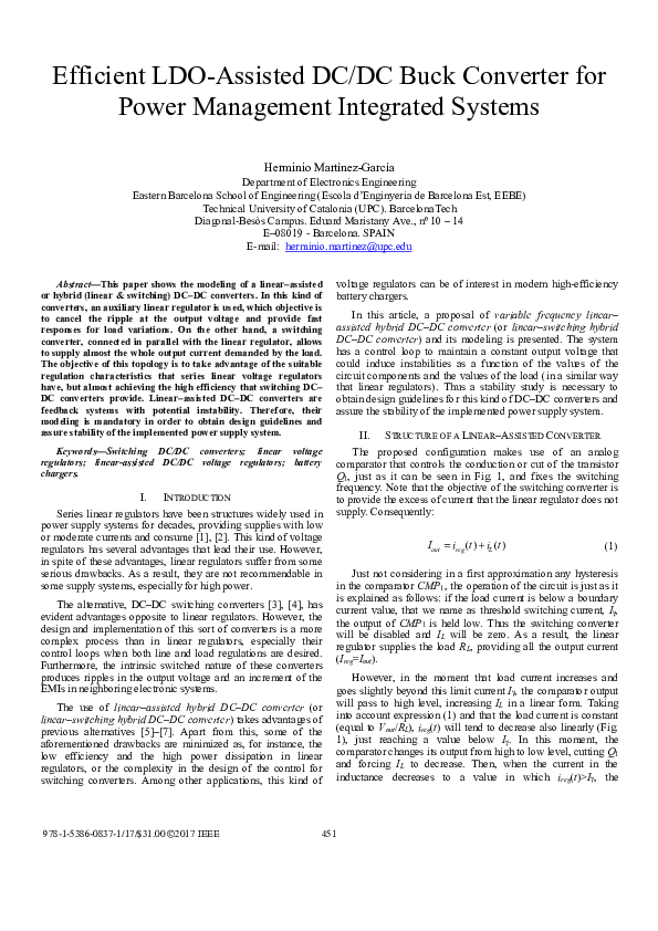 (PDF) Integrated power management system based on efficient LDO ...
