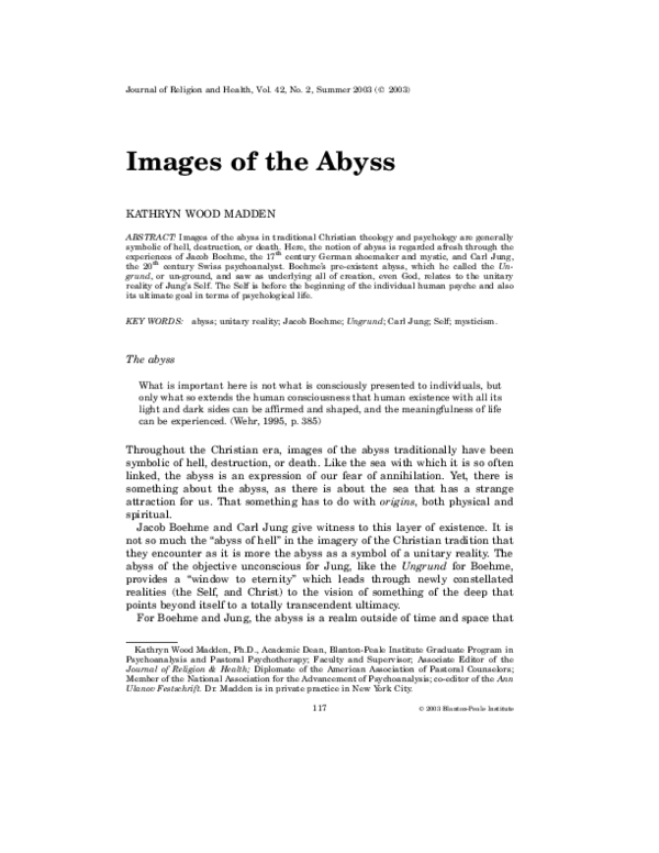(PDF) Images of the Abyss