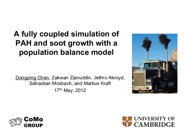 (PDF) A fully coupled simulation of PAH and soot growth with a ...