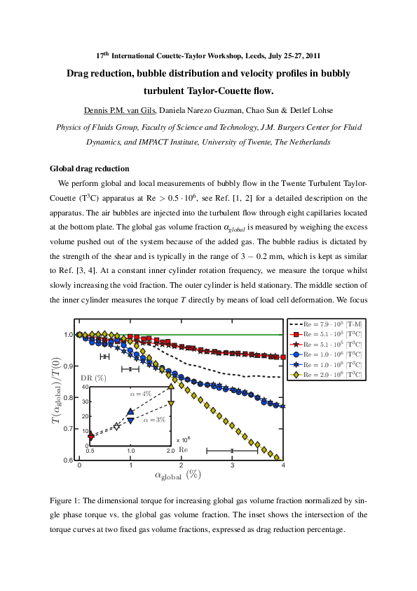 (PDF) Drag reduction, bubble distribution and velocity profiles in ...