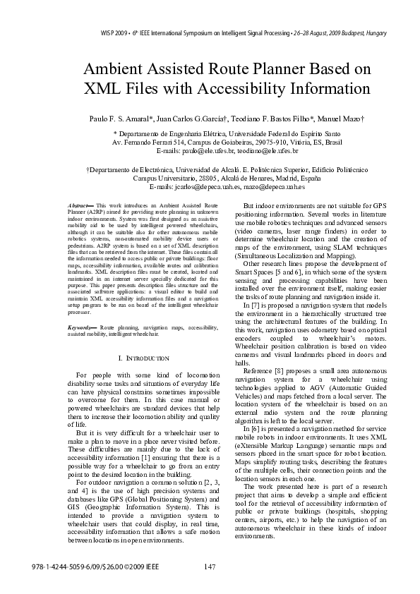 (PDF) A2RP: XML-Based Indoor Route Planner