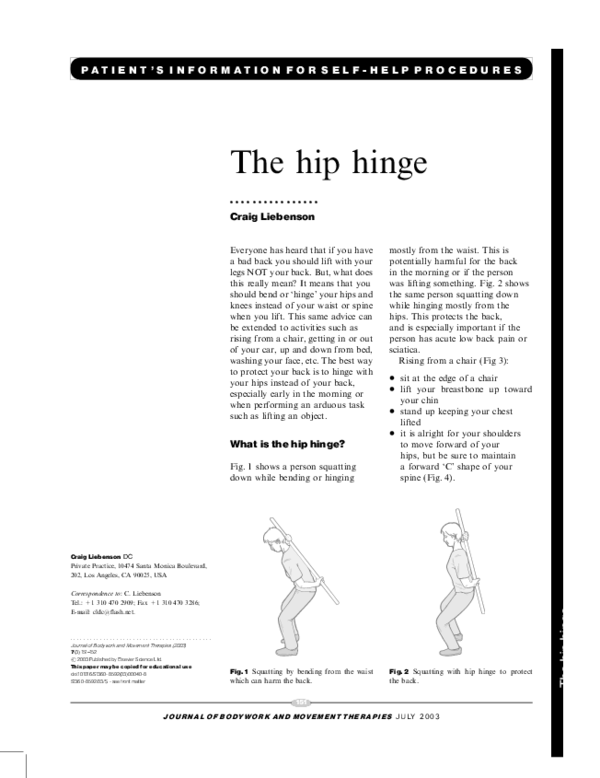 (PDF) The hip hinge