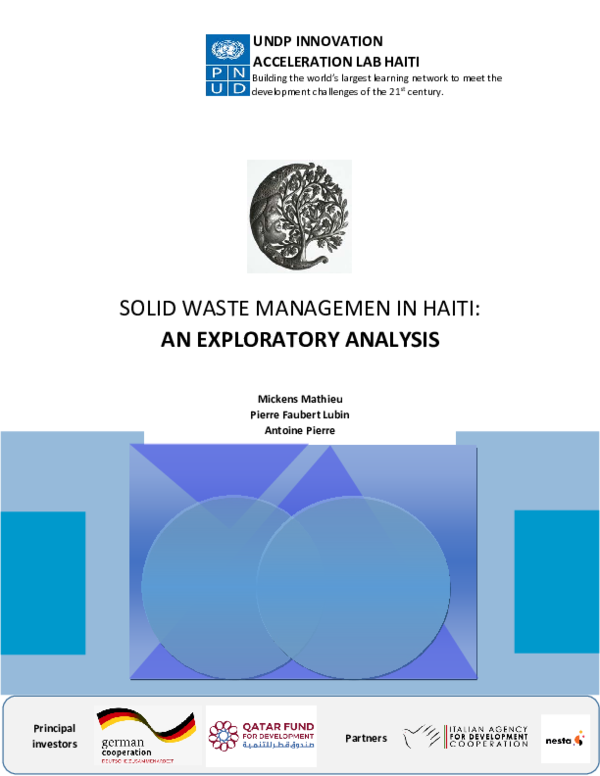 (PDF) SOLID WASTE MANAGEMEN IN HAITI: AN EXPLORATORY ANALYSIS