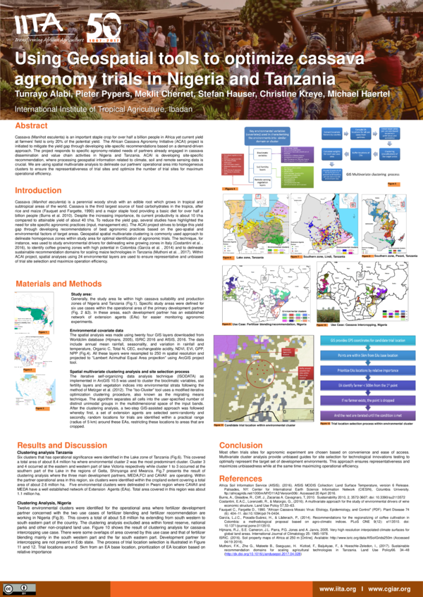 Pdf Using Geospatial Tools To Optimize Cassava Agronomy Trials In Nigeria And Tanzania