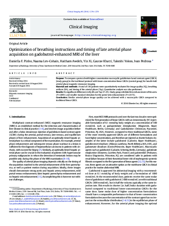 (PDF) Optimization of breathing instructions and timing of late ...