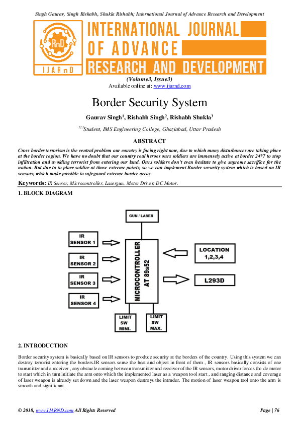(PDF) Border Security System