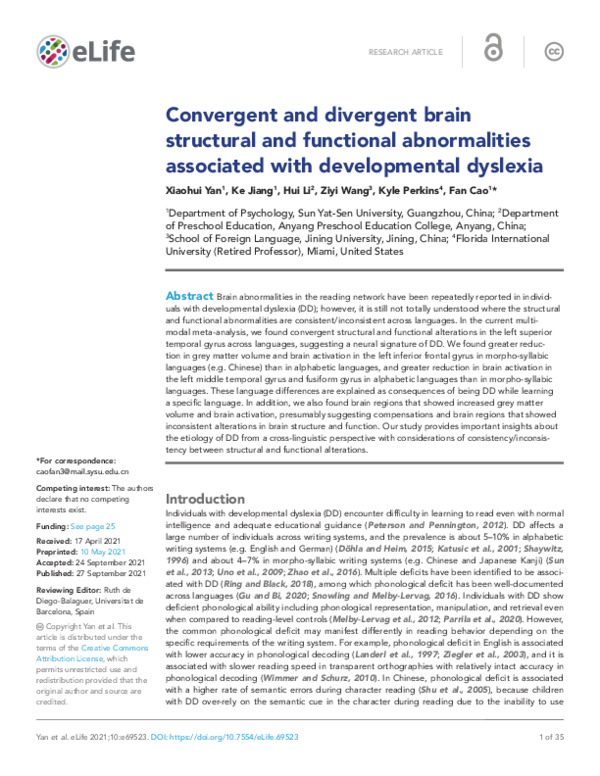 (PDF) Convergent and divergent brain structural and functional abnormalities associated with ...