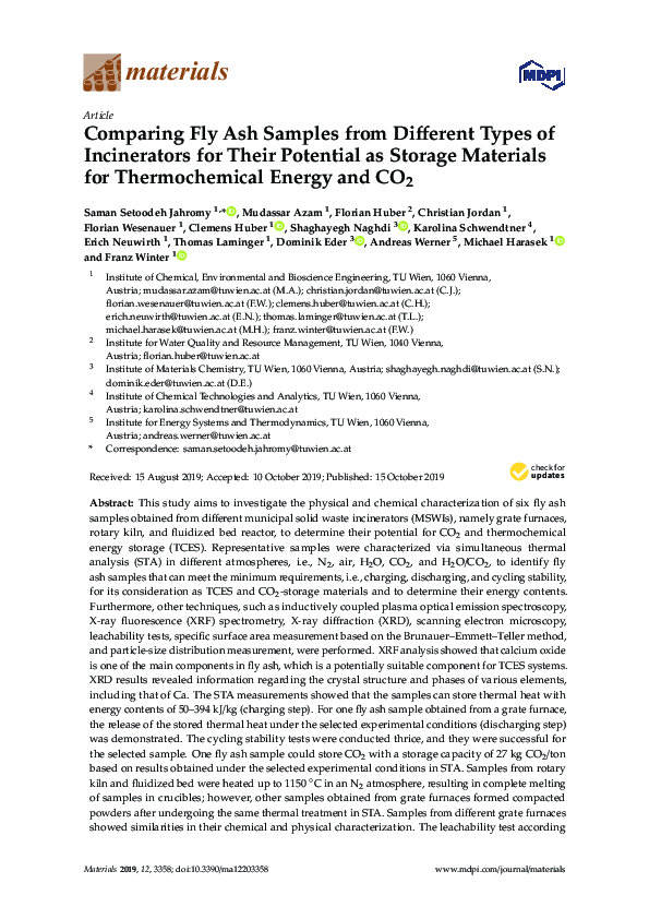 (PDF) Comparing Fly Ash Samples from Different Types of Incinerators ...