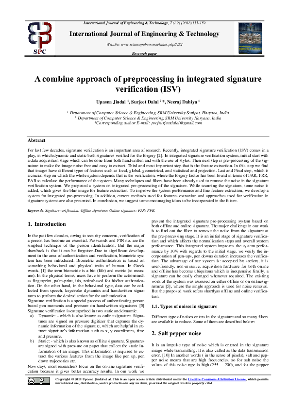 (PDF) A combine approach of preprocessing in integrated signature verification (ISV)