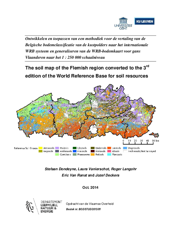 (PDF) The soil map of the Flemish region converted to the 3rd edition ...