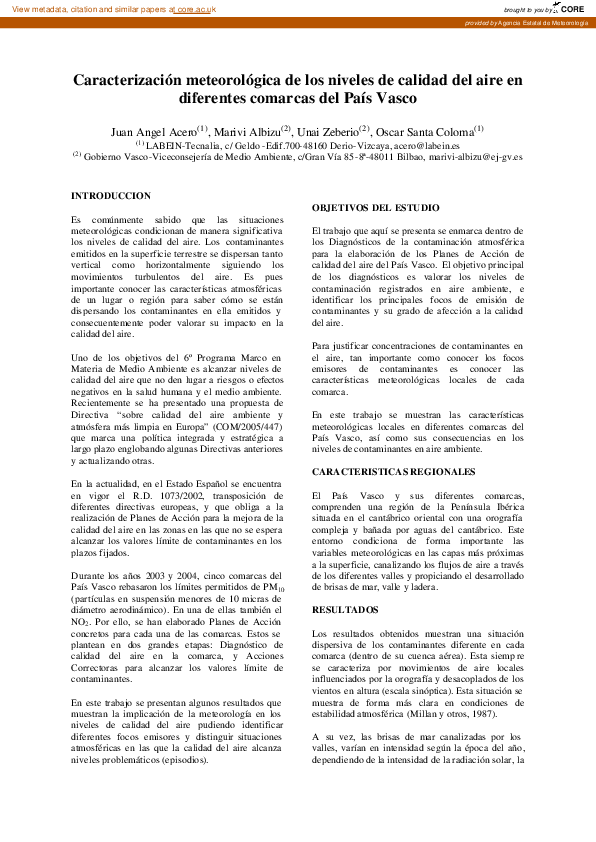 (PDF) Caracterización meteorológica de los niveles de calidad del aire ...