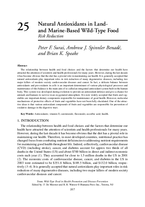 (PDF) Natural Antioxidants in Land- and Marine-Based Wild-Type Food ...