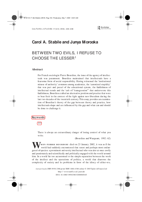 (PDF) Between Two Evils