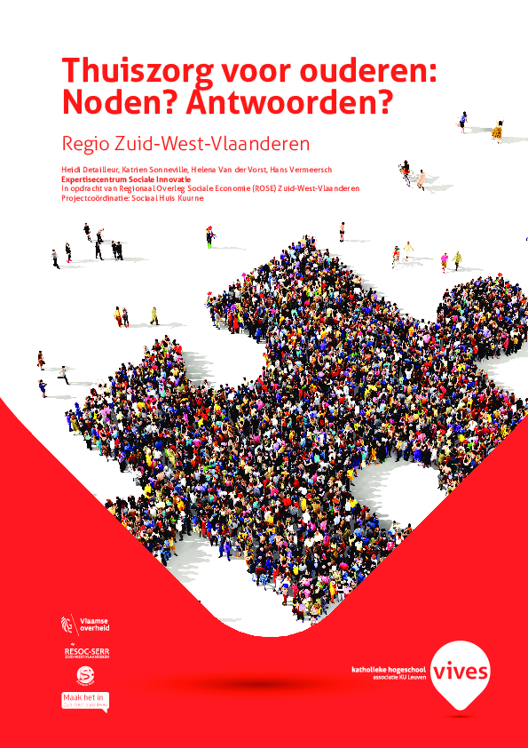 (PDF) Thuiszorg voor ouderen: Noden? Antwoorden? Regio Zuid-West ...