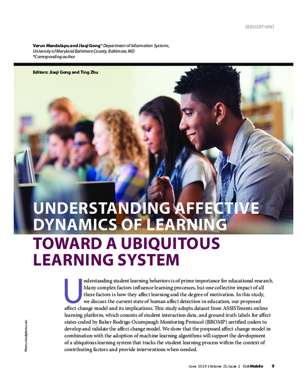 (PDF) Understanding Affective Dynamics of Learning Toward a Ubiquitous Learning System