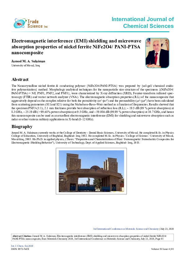 (PDF) Electromagnetic Interference (EMI) Shielding and Microwave ...