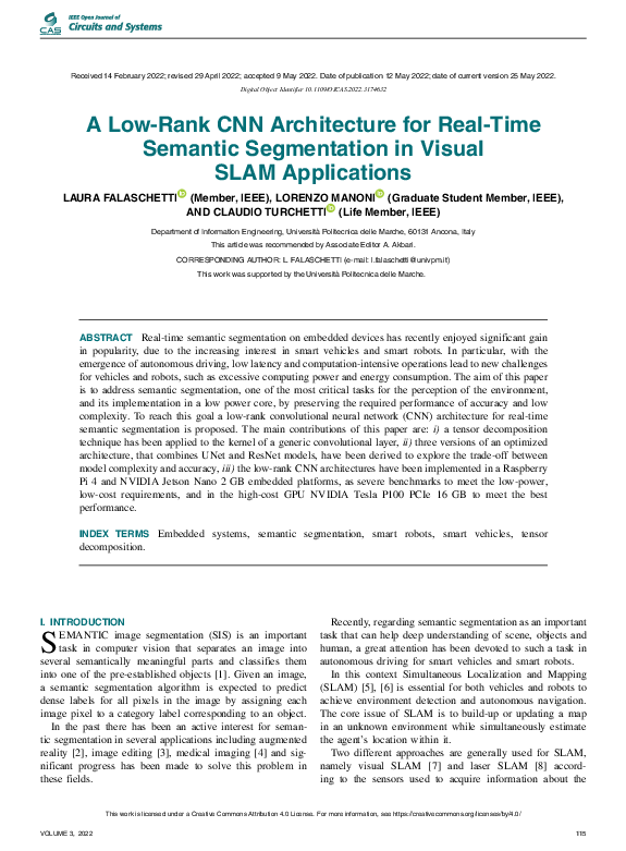 Pdf A Low Rank Cnn Architecture For Real Time Semantic Segmentation 8827