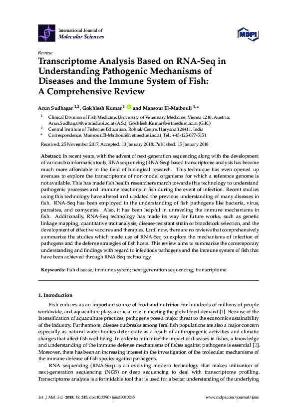 Pdf Transcriptome Analysis Based On Rna Seq In Understanding