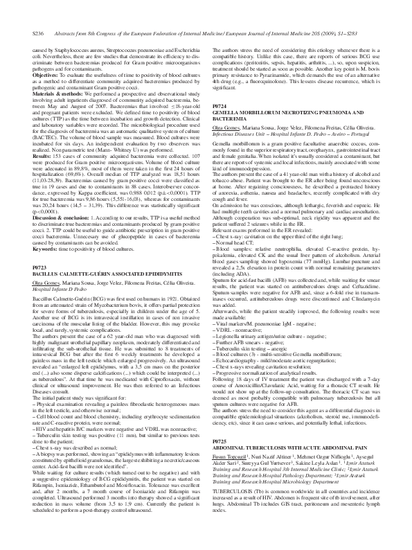 (PDF) P0724 Gemella Morbillorum Necrotizing Pneumonia and Bacteremia