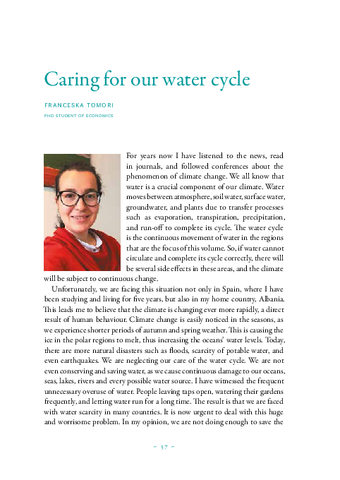 (PDF) Caring for our water cycle