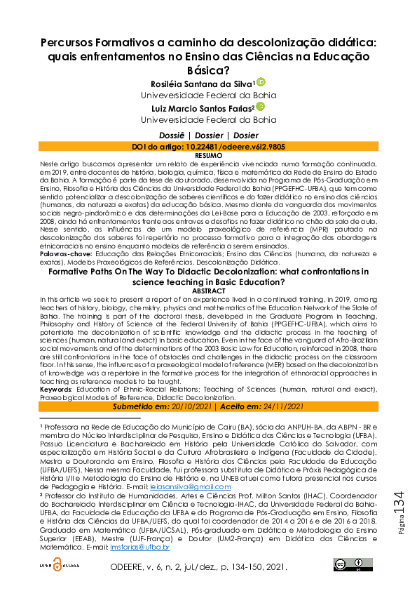 (PDF) Formative Paths On The Way To Didactic Decolonization: what ...