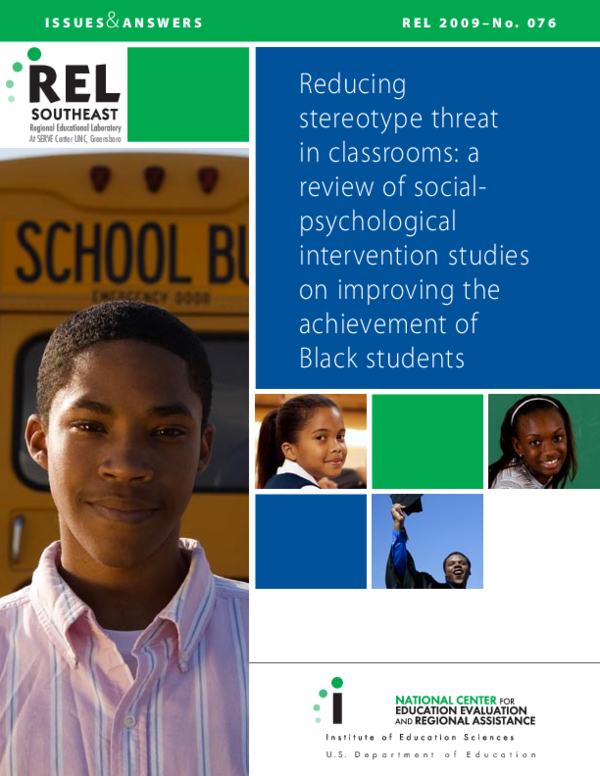 (PDF) Reducing stereotype threat in classrooms: a review of social ...
