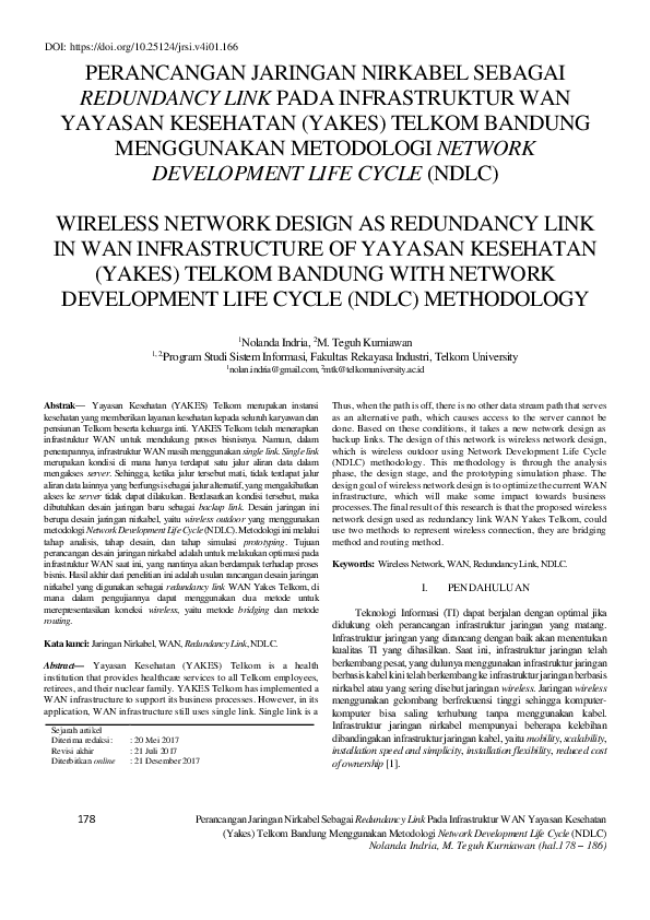 (PDF) Perancangan Infrastruktur Jaringan Nirkabel Menggunakan ...