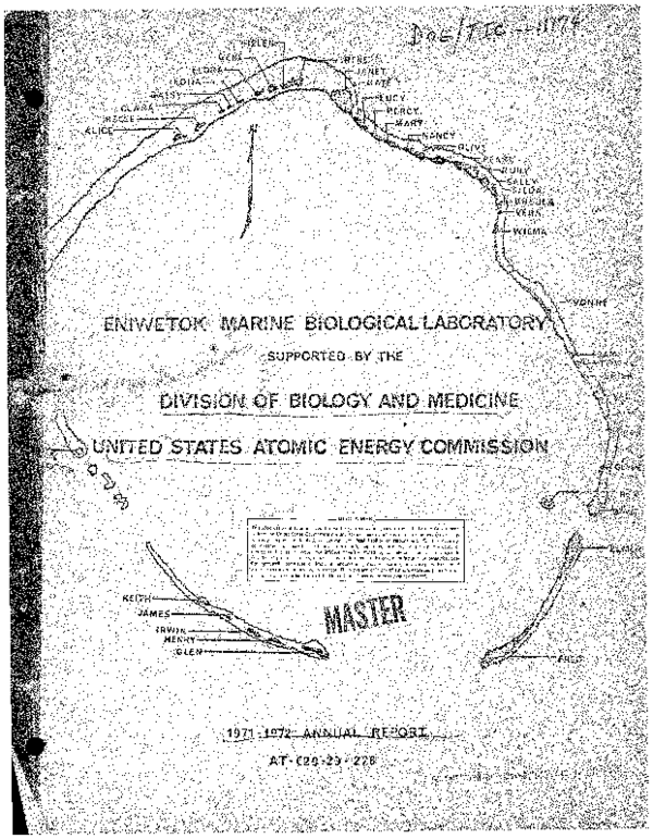 (PDF) Eniwetok Marine Biological Laboratory Annual Report, 1971-1972 ...