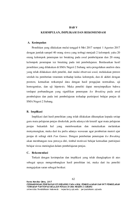 (PDF) Perbandingan Penerapan Ice Breaking Pada Awal Pembelajaran Dan ...
