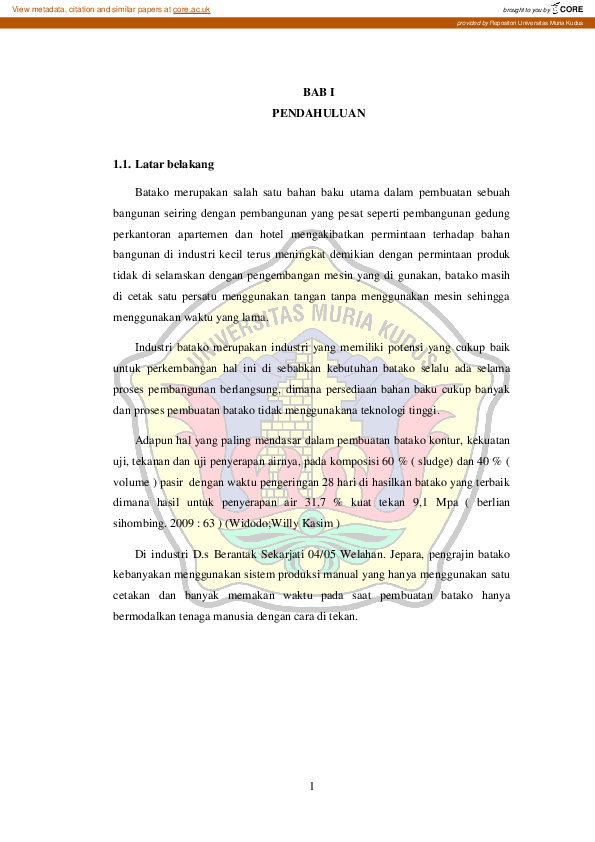 (PDF) Rancang bangun rangka mesin pres batako