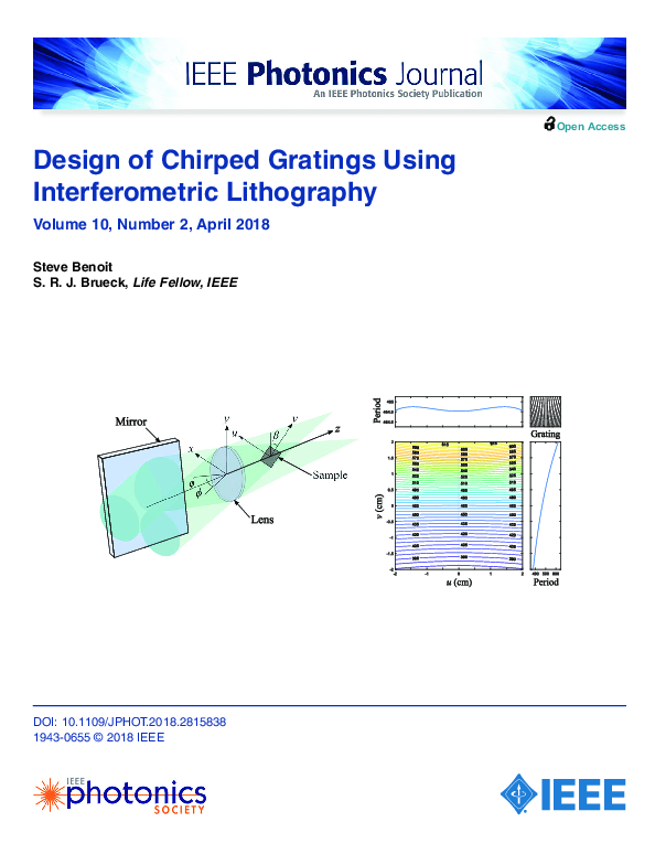 (PDF) Design of Chirped Gratings Using Interferometric Lithography