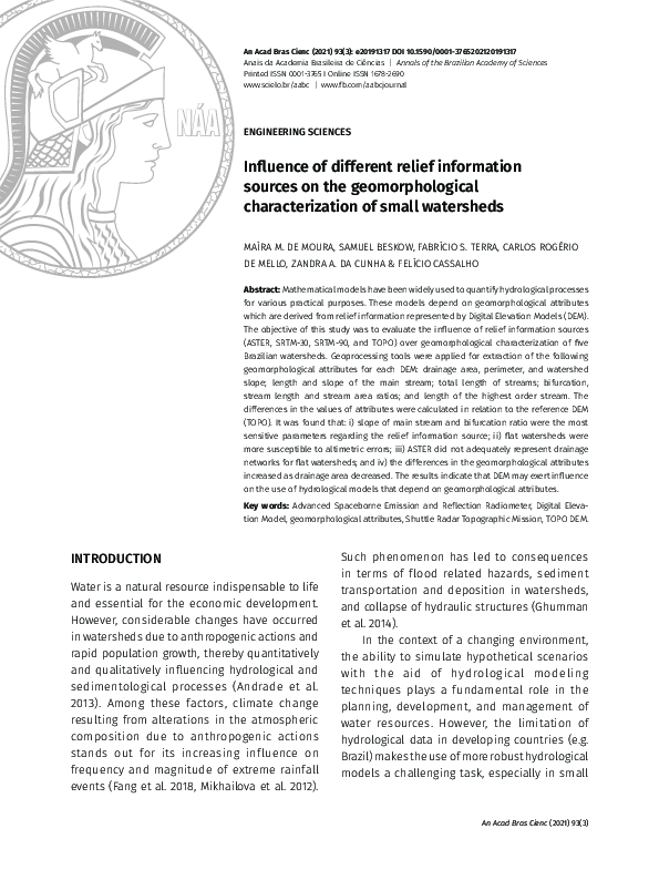 (PDF) Influence of different relief information sources on the ...